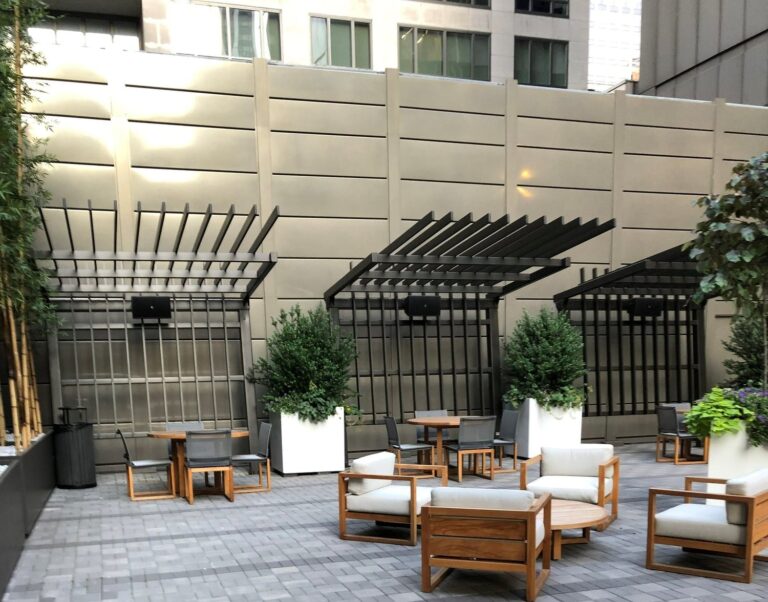 Straight Joist Cantilever Pergolas | Steel Shade Pergolas